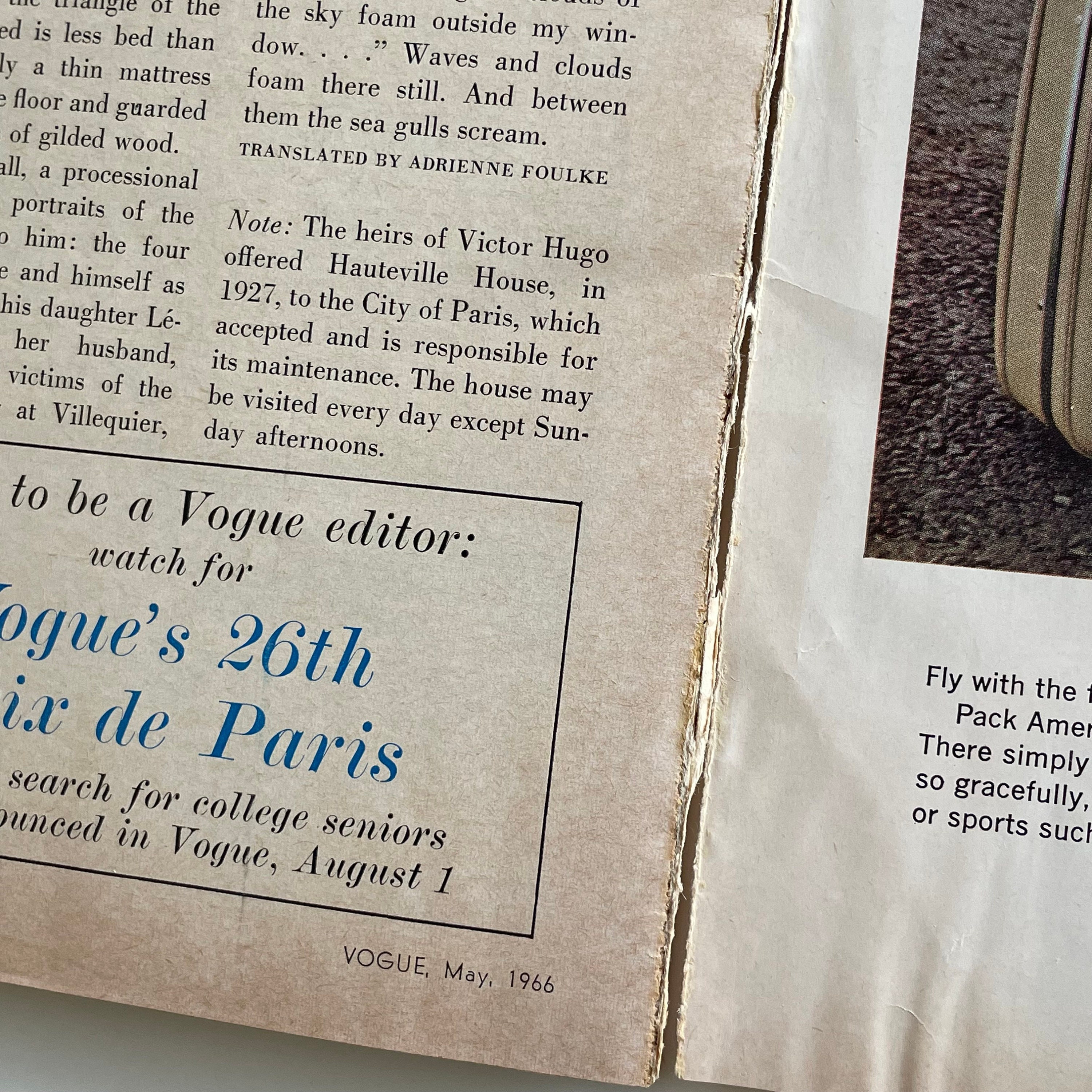 Vogue US May 1966 Magazine, Vintage American Fashion Magazine Bert ...