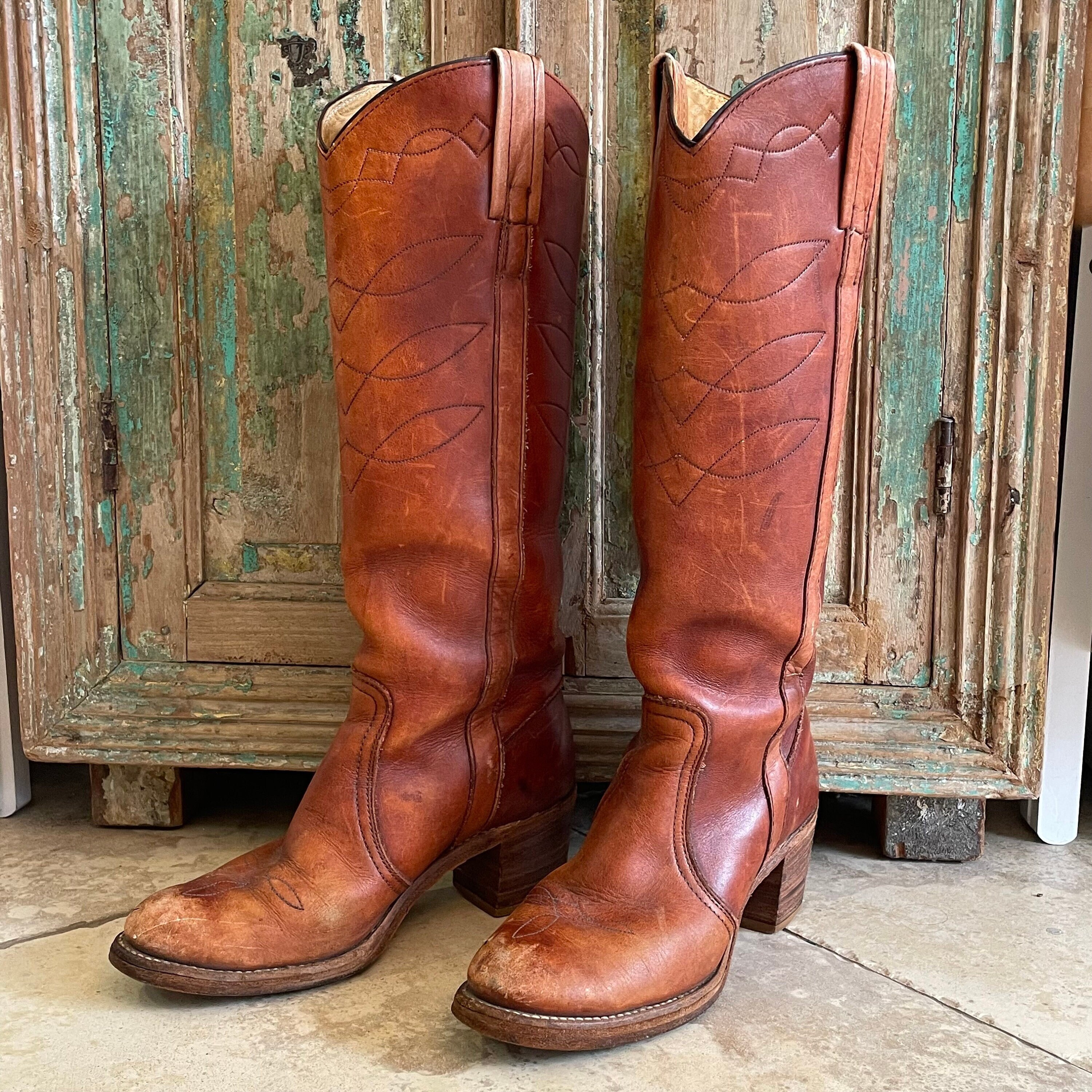 Vintage 60's FRYE Black Label Campus Boots Size 7 - Etsy