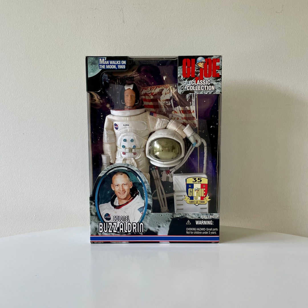 NRFB Buzz Aldrin GI Joe Classic Collection, Man Walks on the Moon 1999 ...