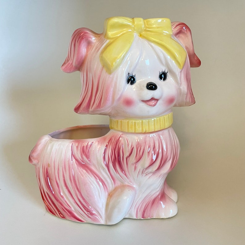 Inarco Vintage Kitsch Yorkshire Terrier Dog Planter Kitsch - Etsy