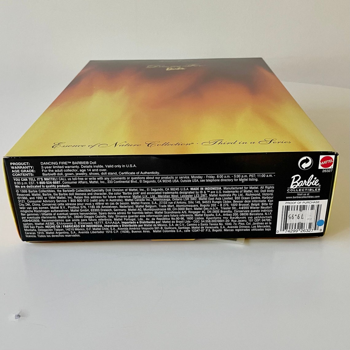 NRFB Dancing Fire Barbie Doll MIB, Essence of Nature Collection ...