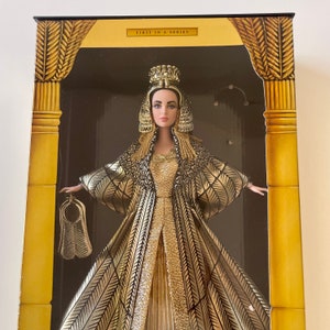 NRFB Elizabeth Taylor Cleopatra Barbie Doll, First in Series, Hollywood ...