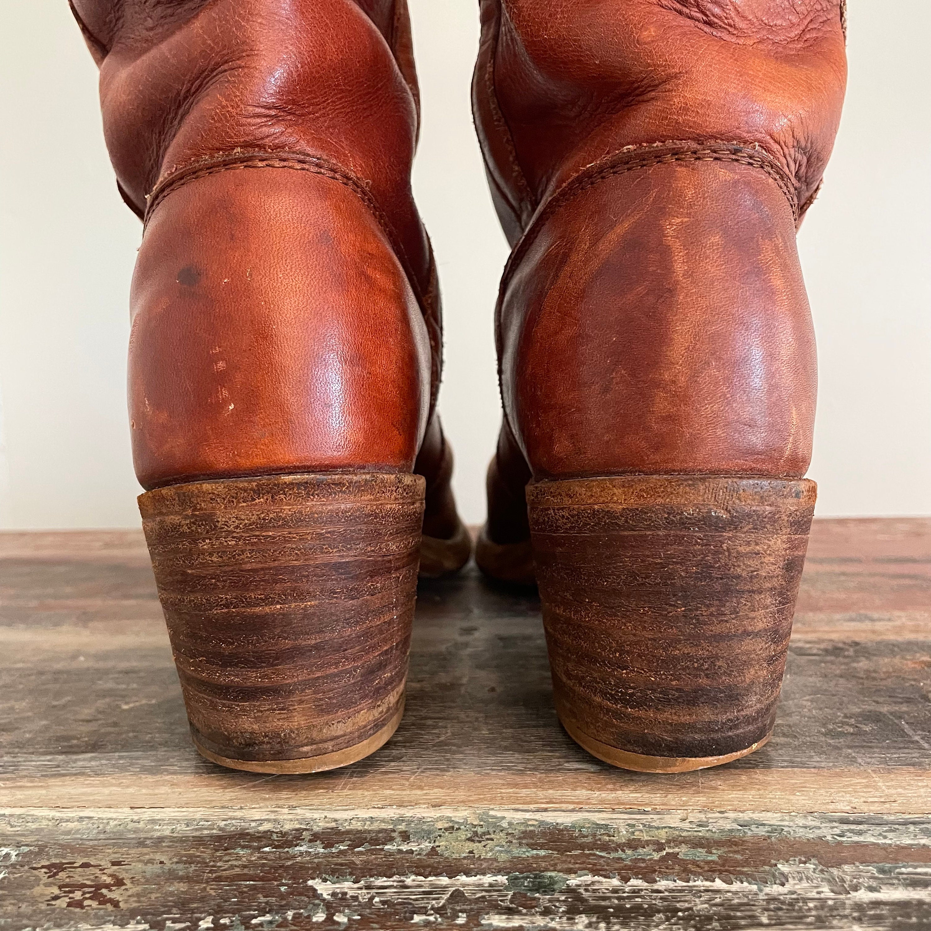 Vintage 60's FRYE Black Label Campus Boots Size 7 - Etsy