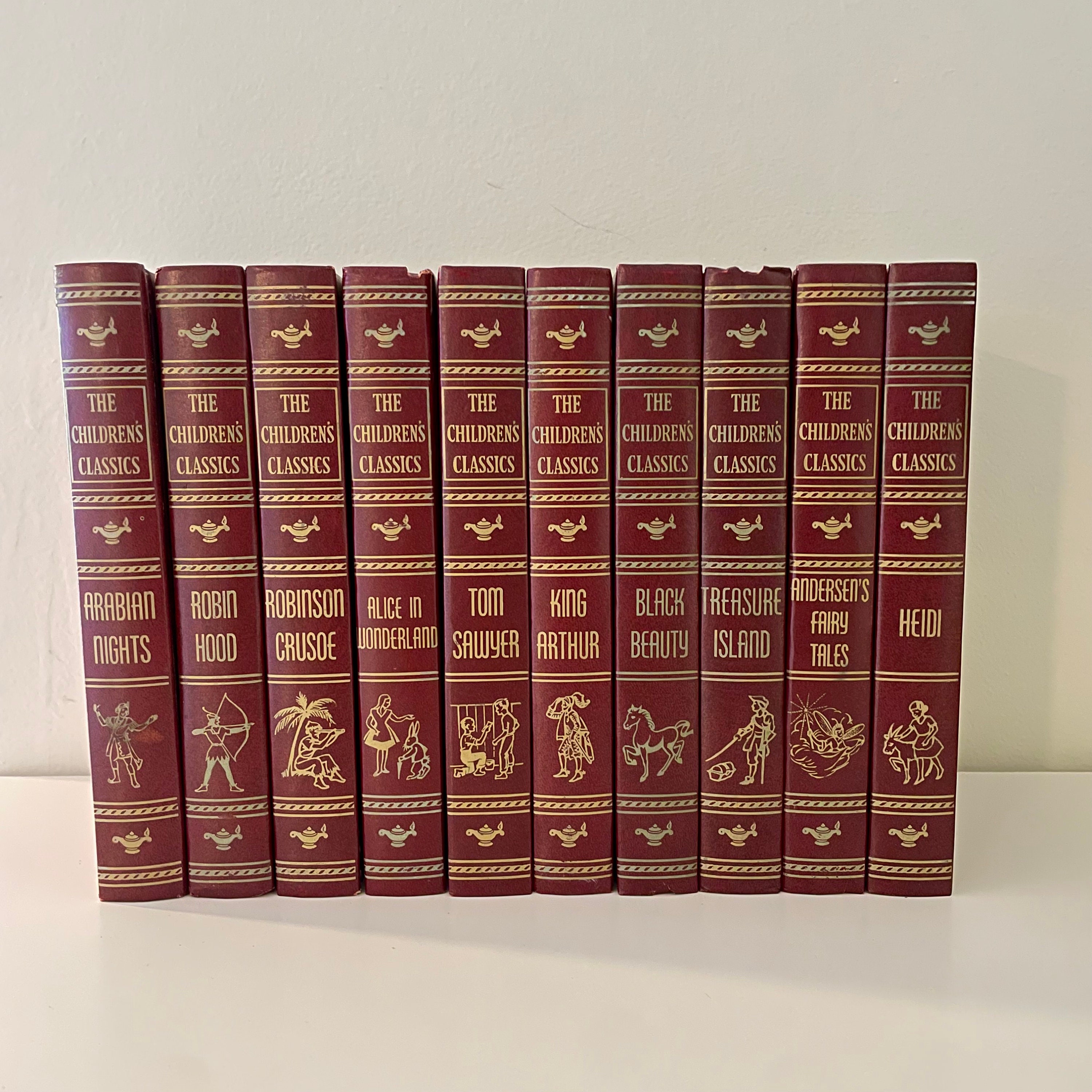 The Children's Classics Books Set of 10 Hardcover 1957 - Etsy