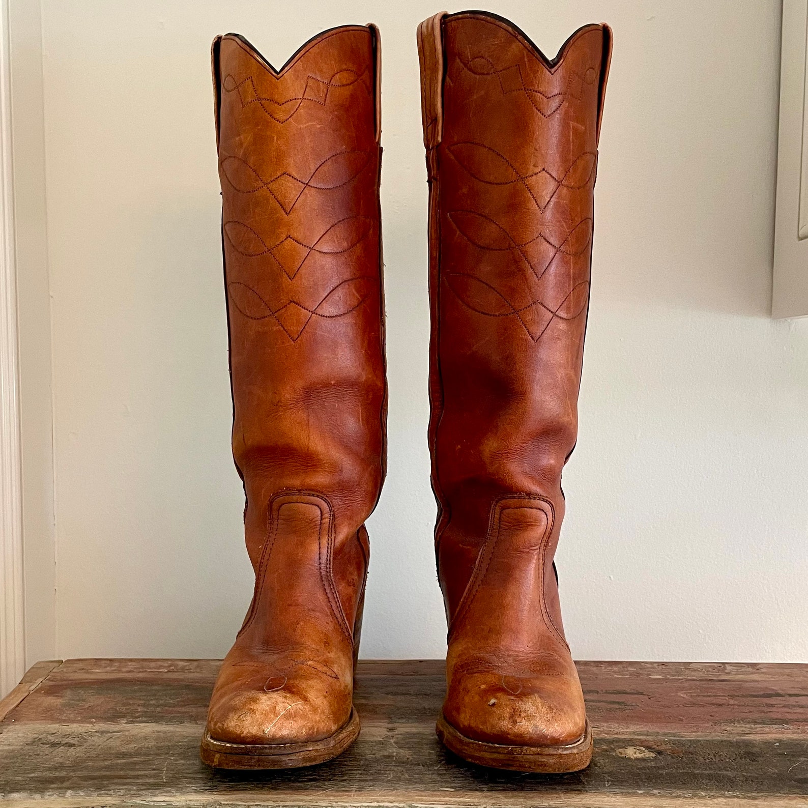 Vintage 60's FRYE Black Label Campus Boots Size 7 - Etsy