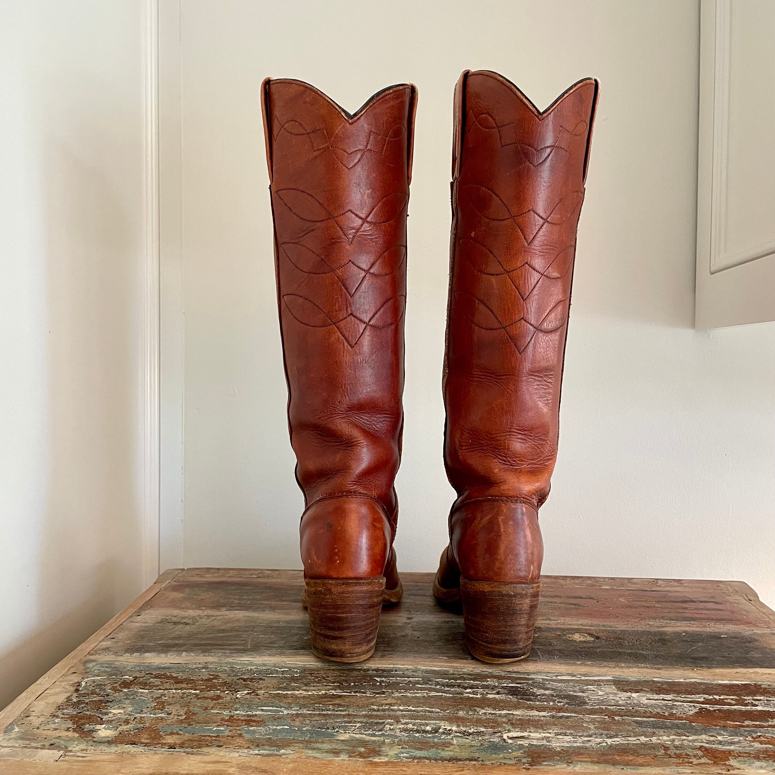 Vintage 60's FRYE Black Label Campus Boots Size 7 - Etsy