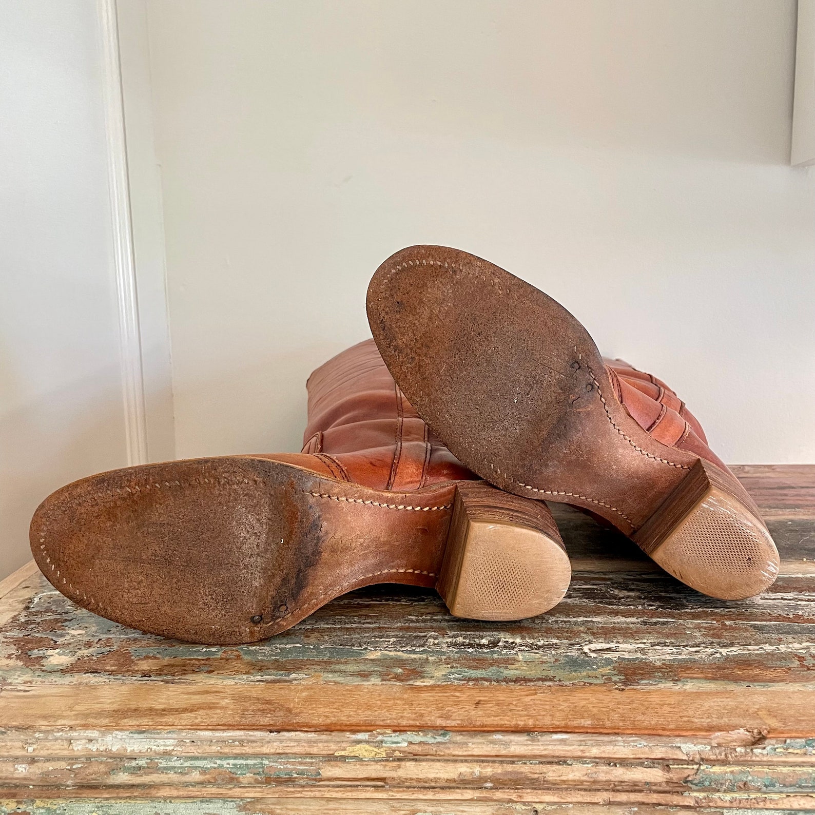 Vintage 60's FRYE Black Label Campus Boots Size 7 - Etsy