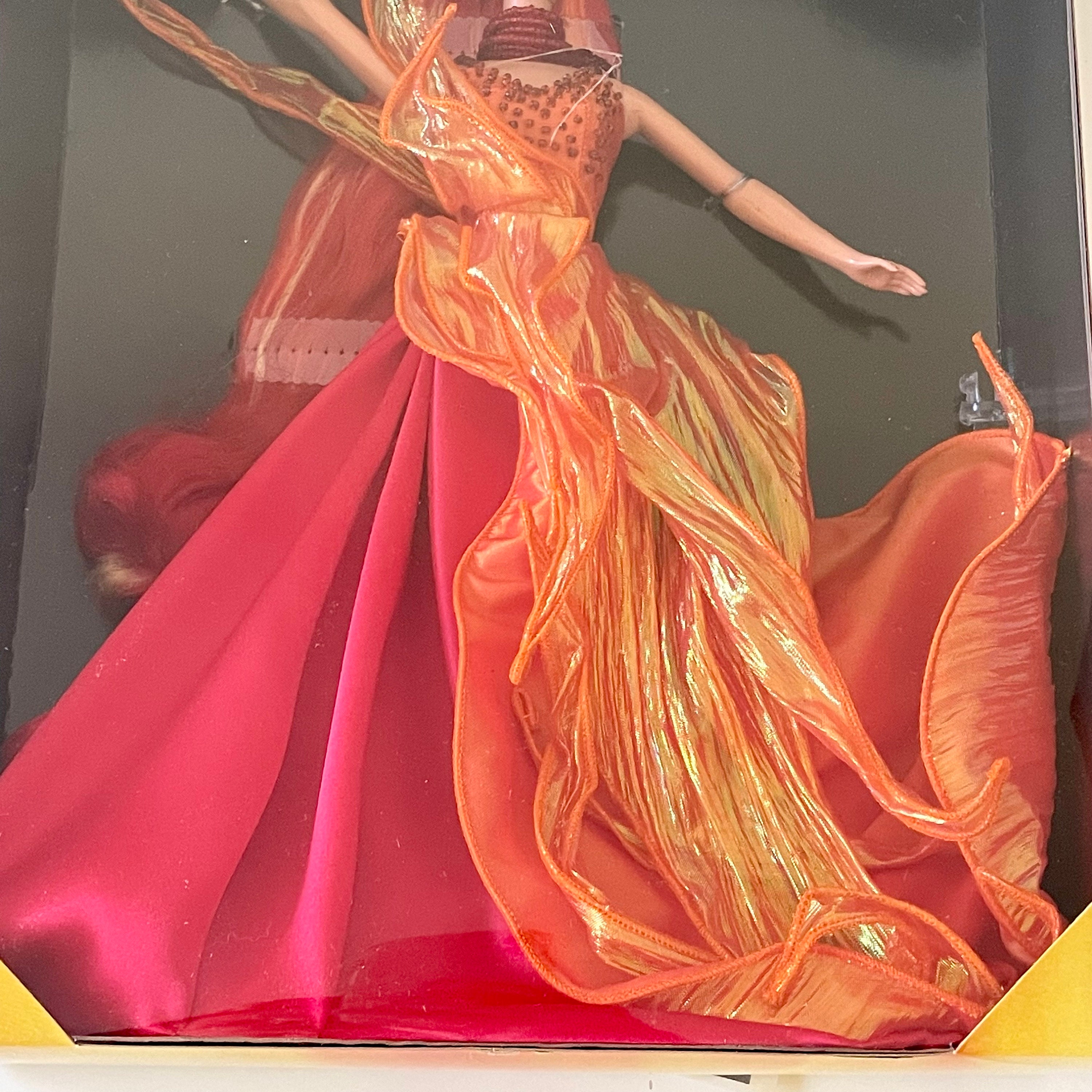NRFB Dancing Fire Barbie Doll MIB, Essence of Nature Collection ...