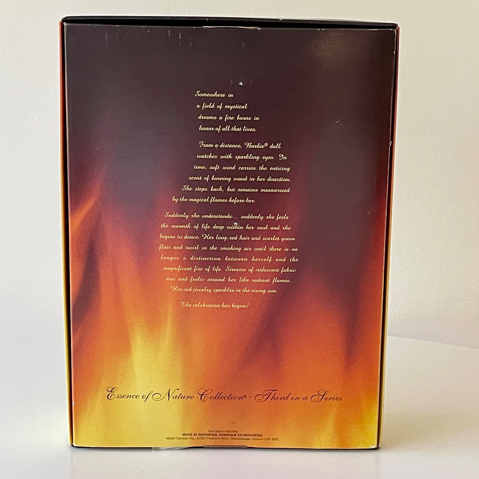 NRFB Dancing Fire Barbie Doll MIB, Essence of Nature Collection ...