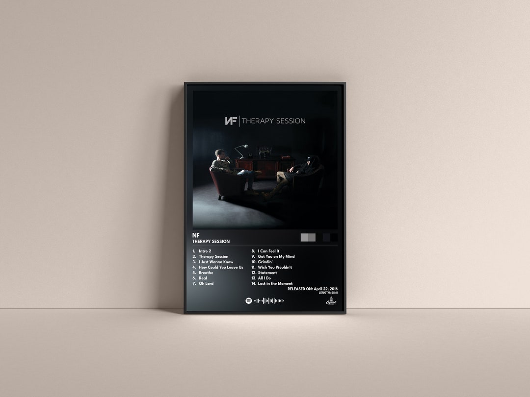 NF Poster, NF Gift Poster, NF Therapy Session Album High Quality ...