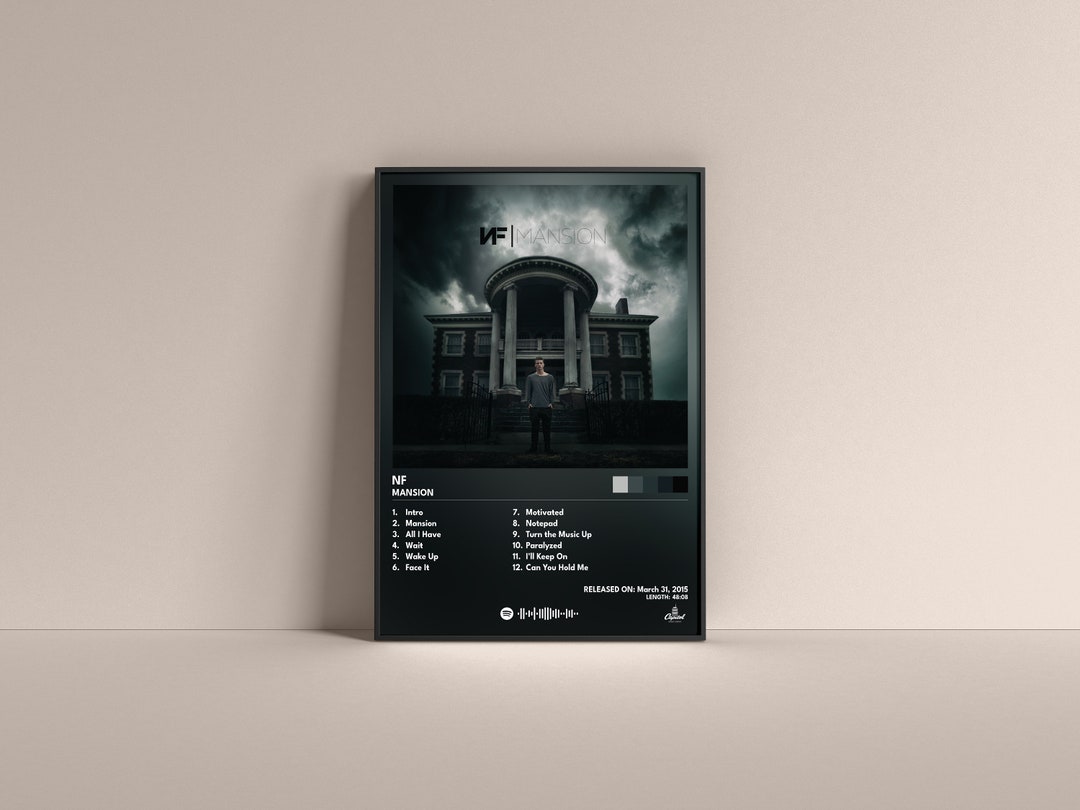 NF Poster, NF Gift Poster, NF Mansion Album High Quality, Digital ...