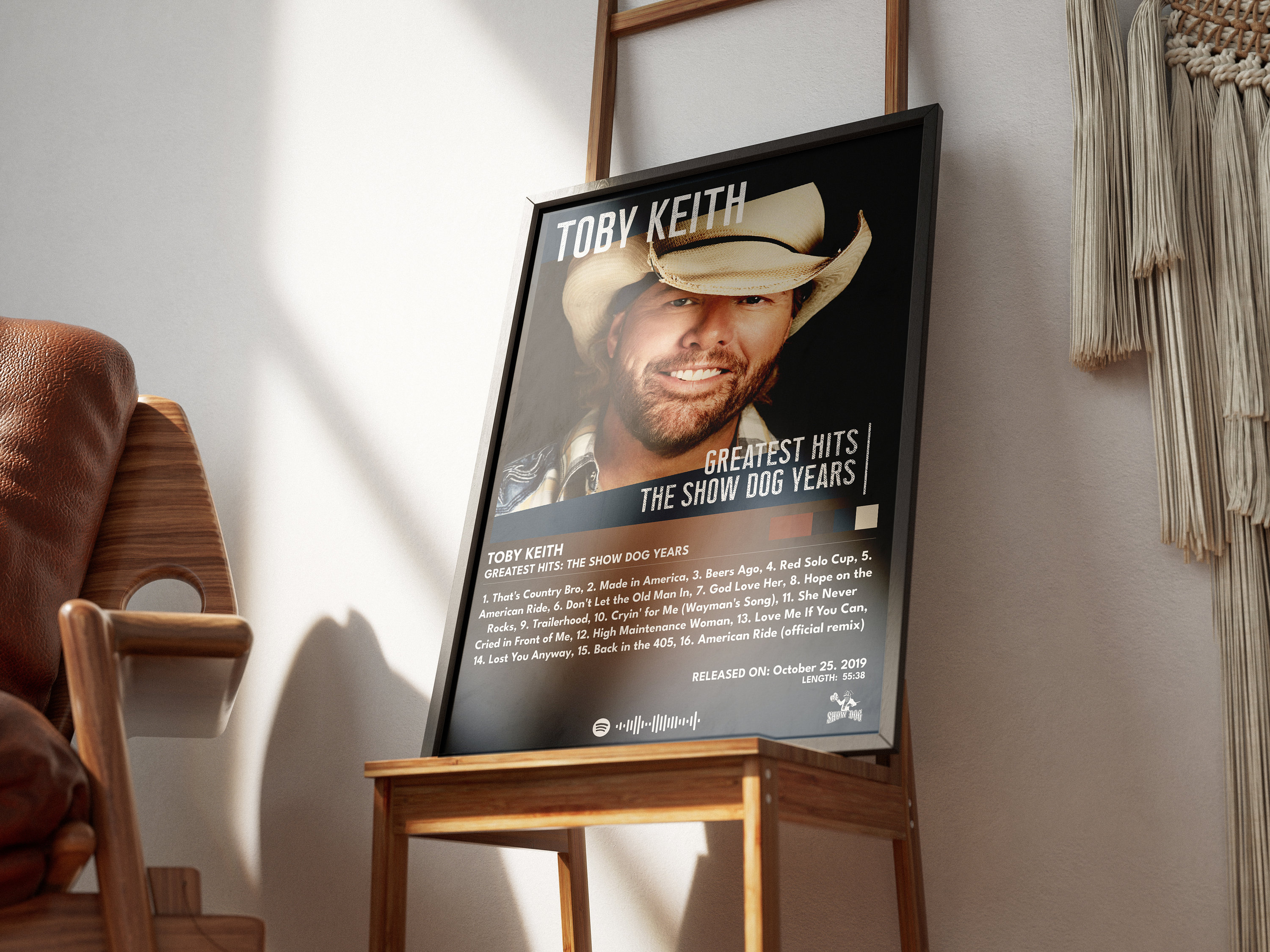 Toby Keith Greatest Hits: The Show Dog Years Poster, Toby Keith Gift ...