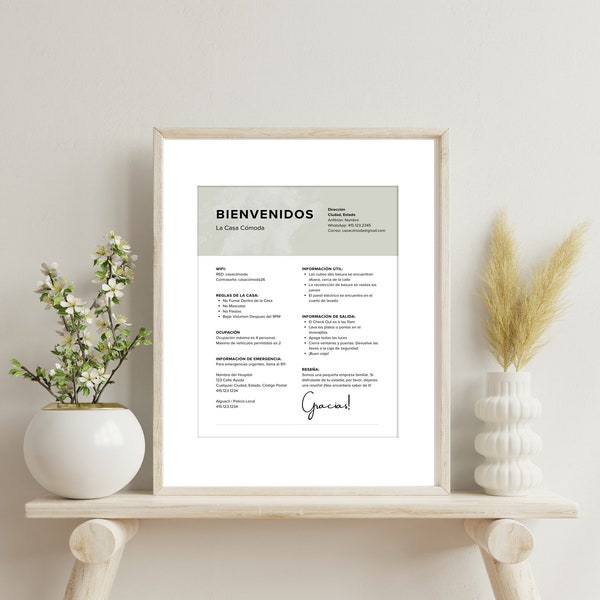 Spanish Welcome Sign - Etsy