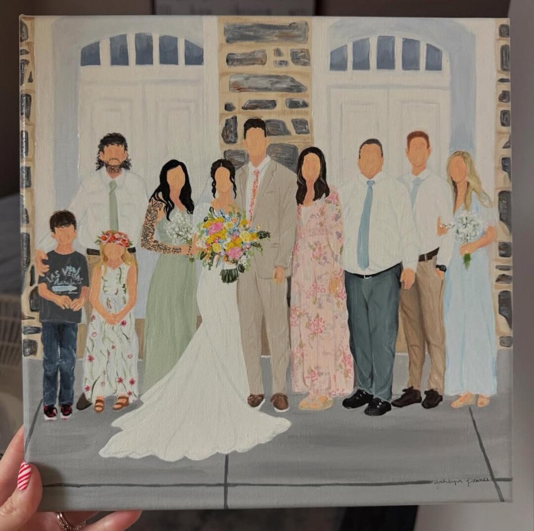 CUSTOM Family Faceless Paintings Acrylic - Etsy