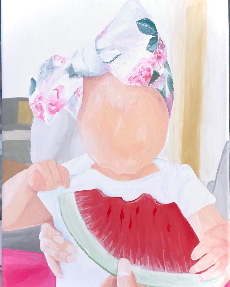 CUSTOM Family Faceless Paintings Acrylic - Etsy