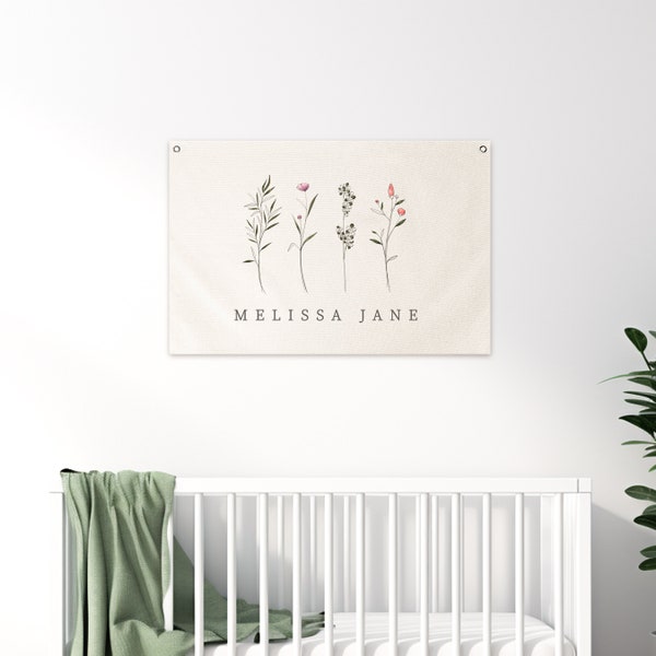 Baby Name Canvas - Etsy