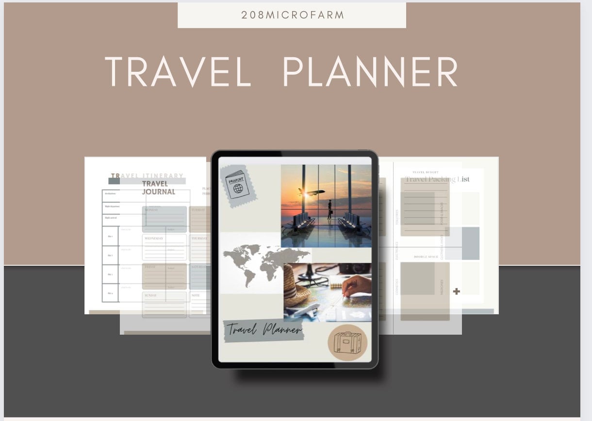 Travel Planner | Digital Travel Planner | Travel Itinerary | Travel ...