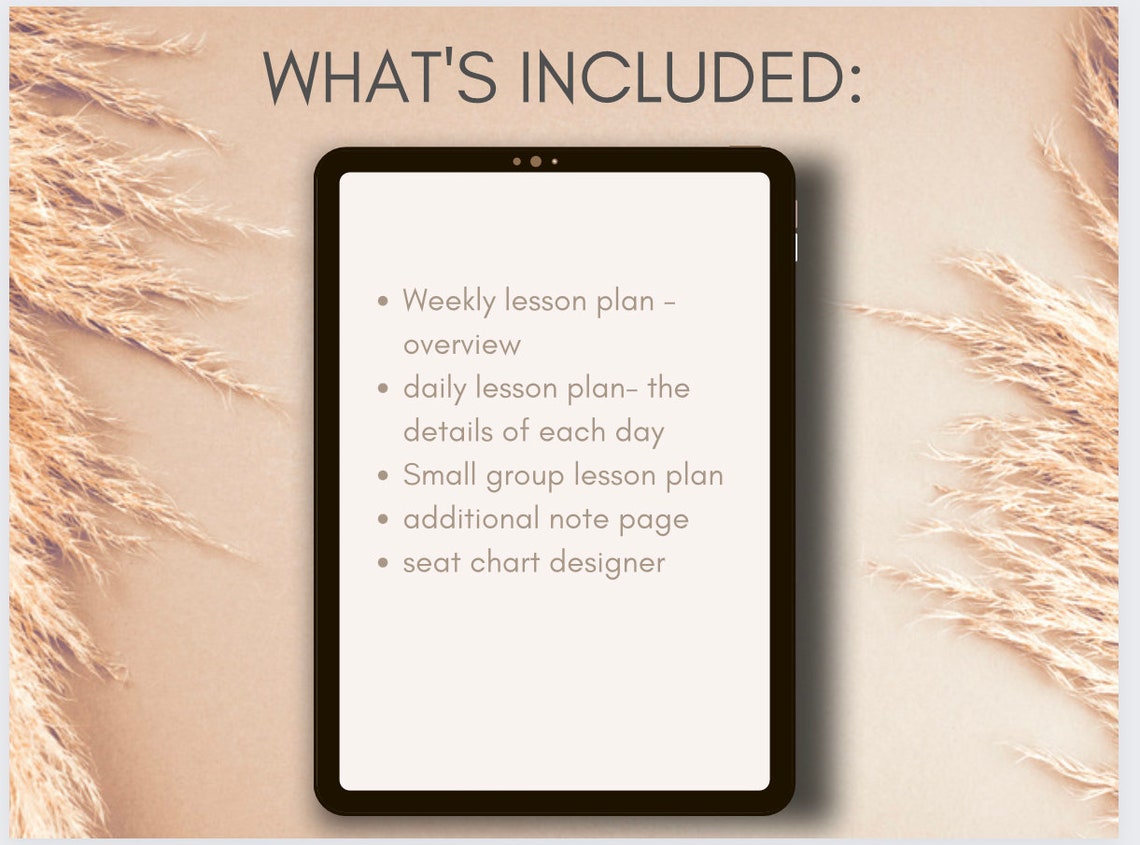 Simple Digital Boho Lesson Plan Bundle Digital Lesson Planner Digital ...