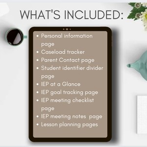 Case Manager Planner Digital IEP Planner Case Load Organizer Special ...
