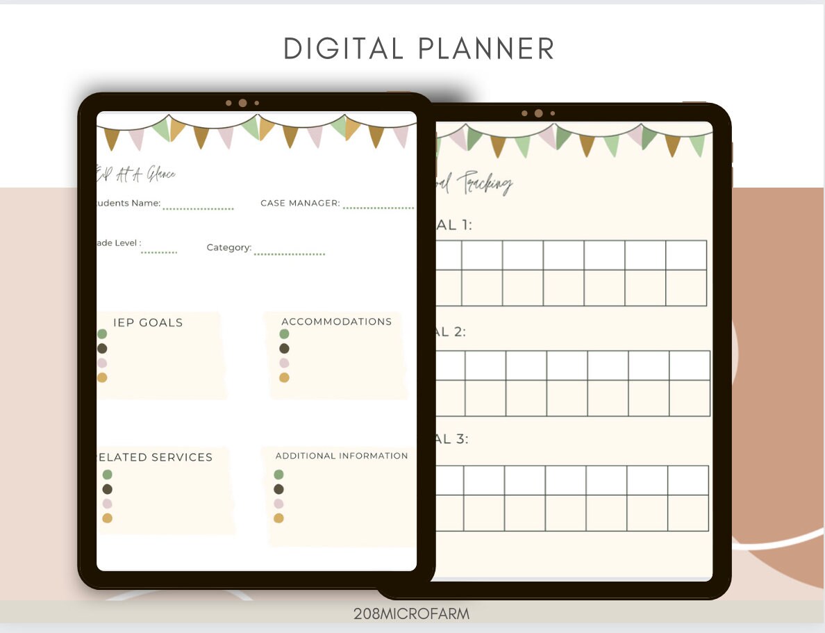 Case Manager Planner Digital IEP Planner Case Load Organizer Special ...