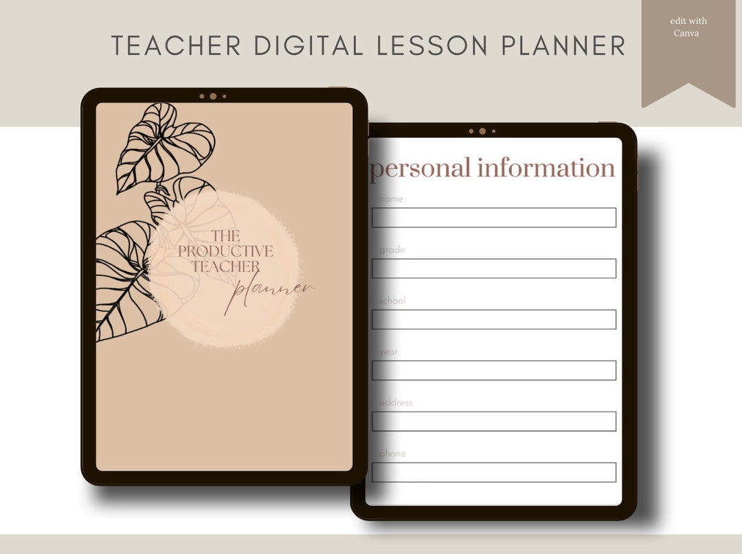 Digital Teacher Planner | 2023-2024 Planner | iPad Teacher Planner ...