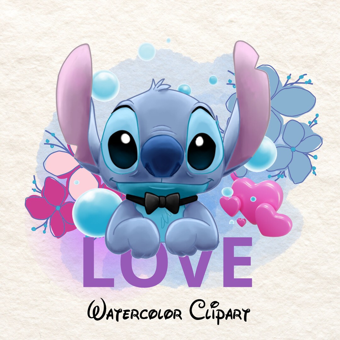 Stitch Watercolor, Stitch Clipart, Stitch Png, Stitch Clip Art ...