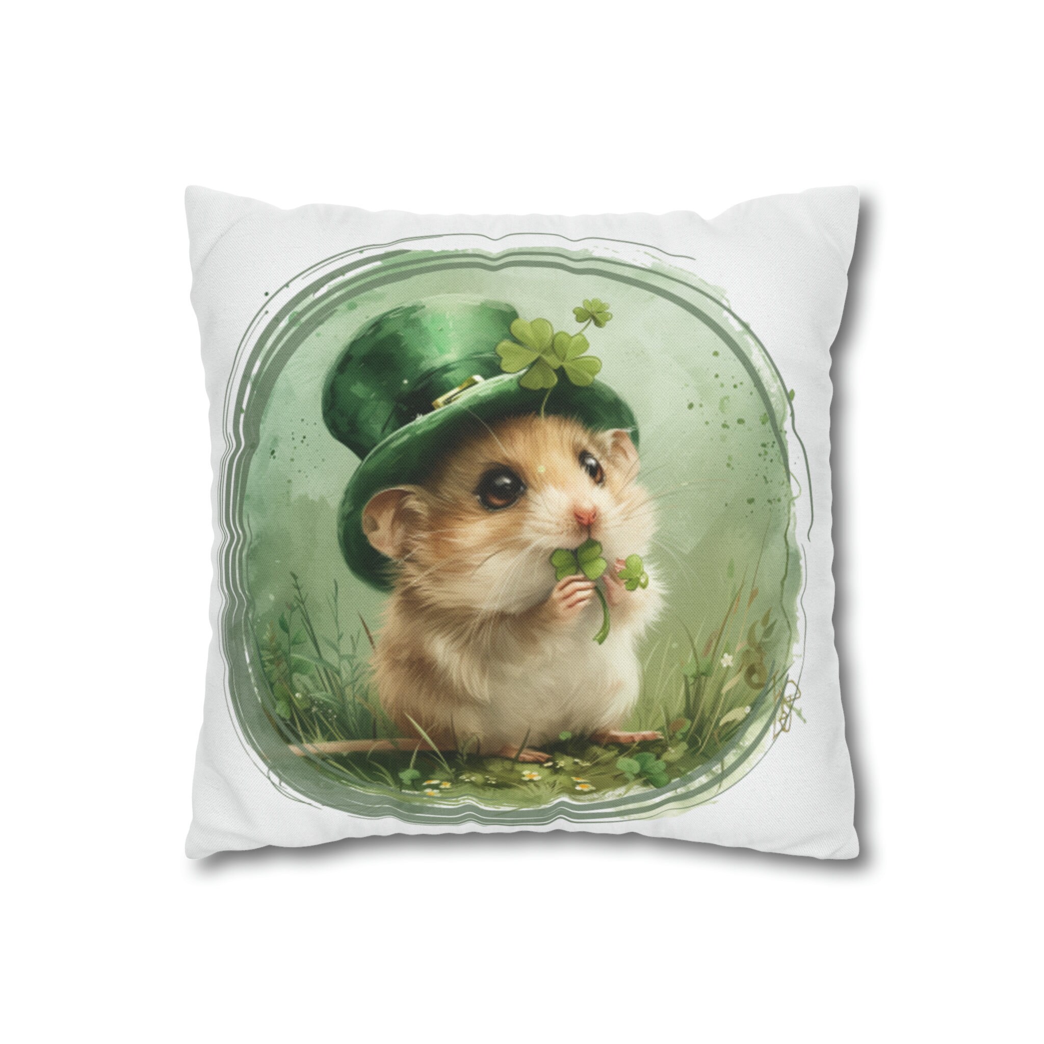 Cute Hamster St. Patrick's Clipart, Saint Patrick's Day, Round ...