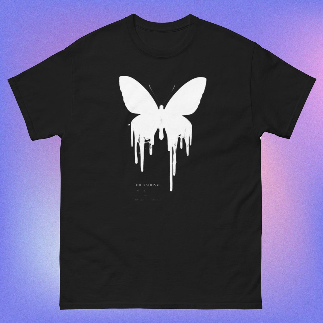 Butterfly Drippy Graphic Mens T-shirt Comfy Sportswear Boys Shirt - Etsy
