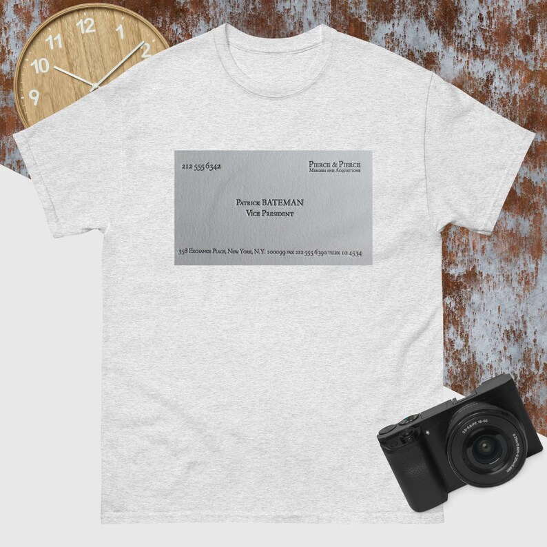 Men's Classic Tee Patrick BATEMAN - Etsy