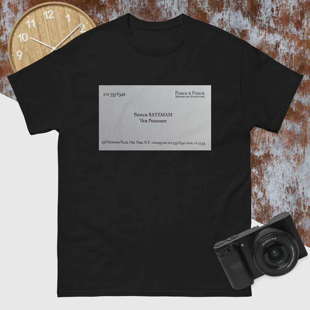 Men's Classic Tee Patrick BATEMAN - Etsy