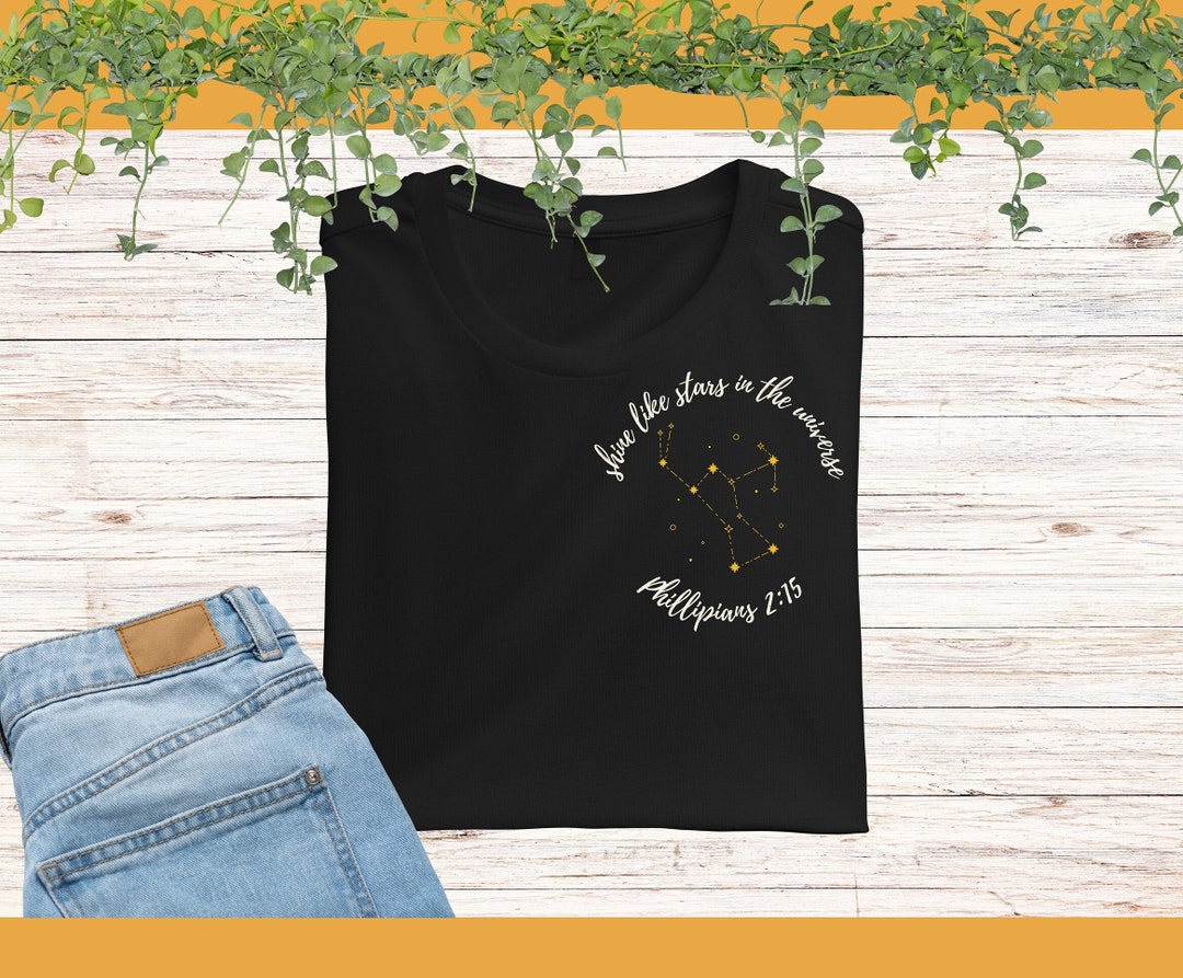 Cute Constellation Shirt Shine Like Stars Christian Bible Verse - Etsy