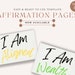 Positive Affirmation Printables Bundle: 10 Digital Downloads - Etsy