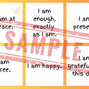 30-day Affirmation Flashcards: Daily Positivity Boosts - DIGITAL DOWNLOAD - Etsy