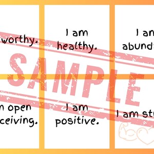 30-day Affirmation Flashcards: Daily Positivity Boosts - DIGITAL DOWNLOAD - Etsy