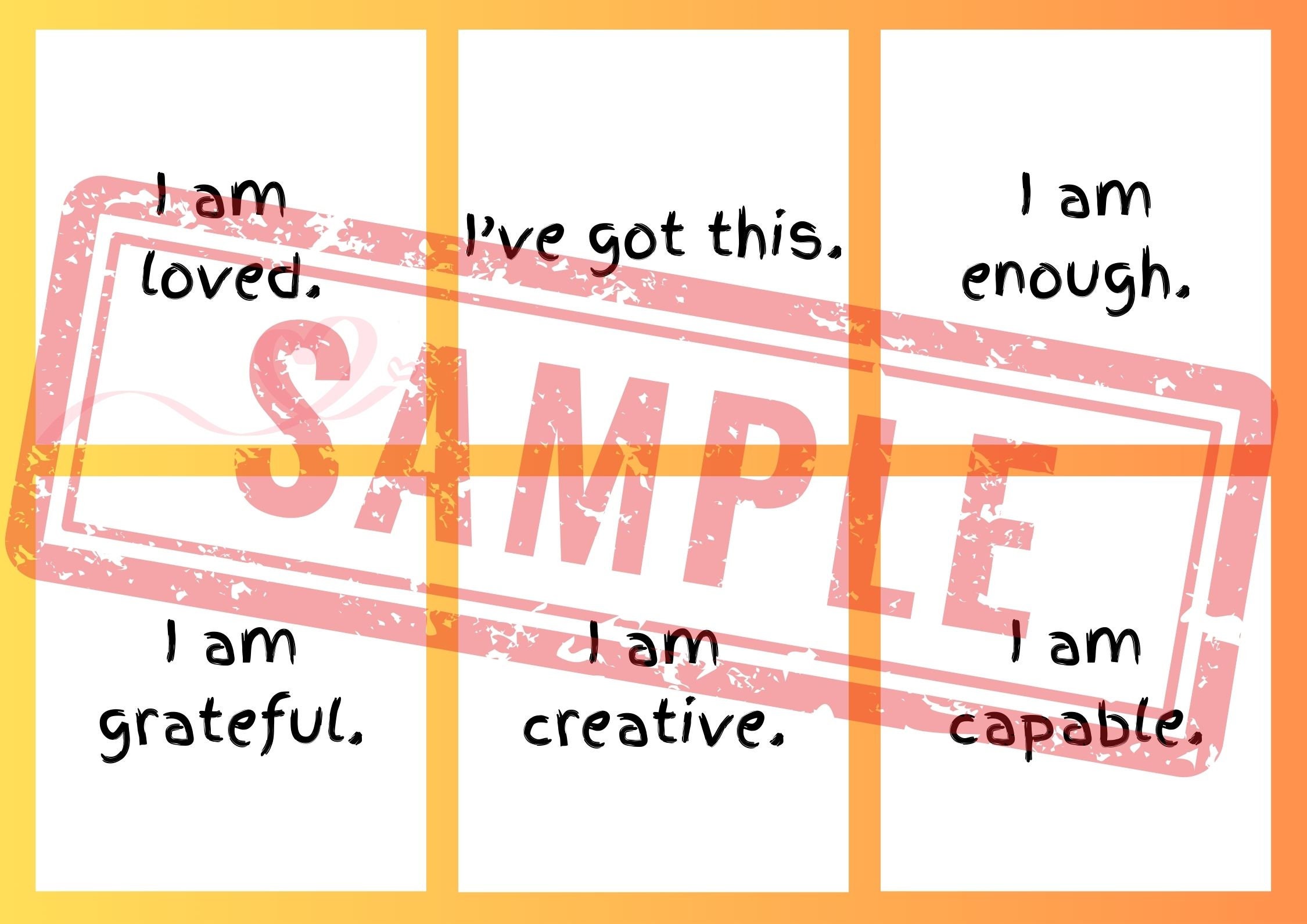30-day Affirmation Flashcards: Daily Positivity Boosts - DIGITAL ...