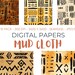 African Pattern Digital Paper Seamless Pattern for Download Mud Cloth ...