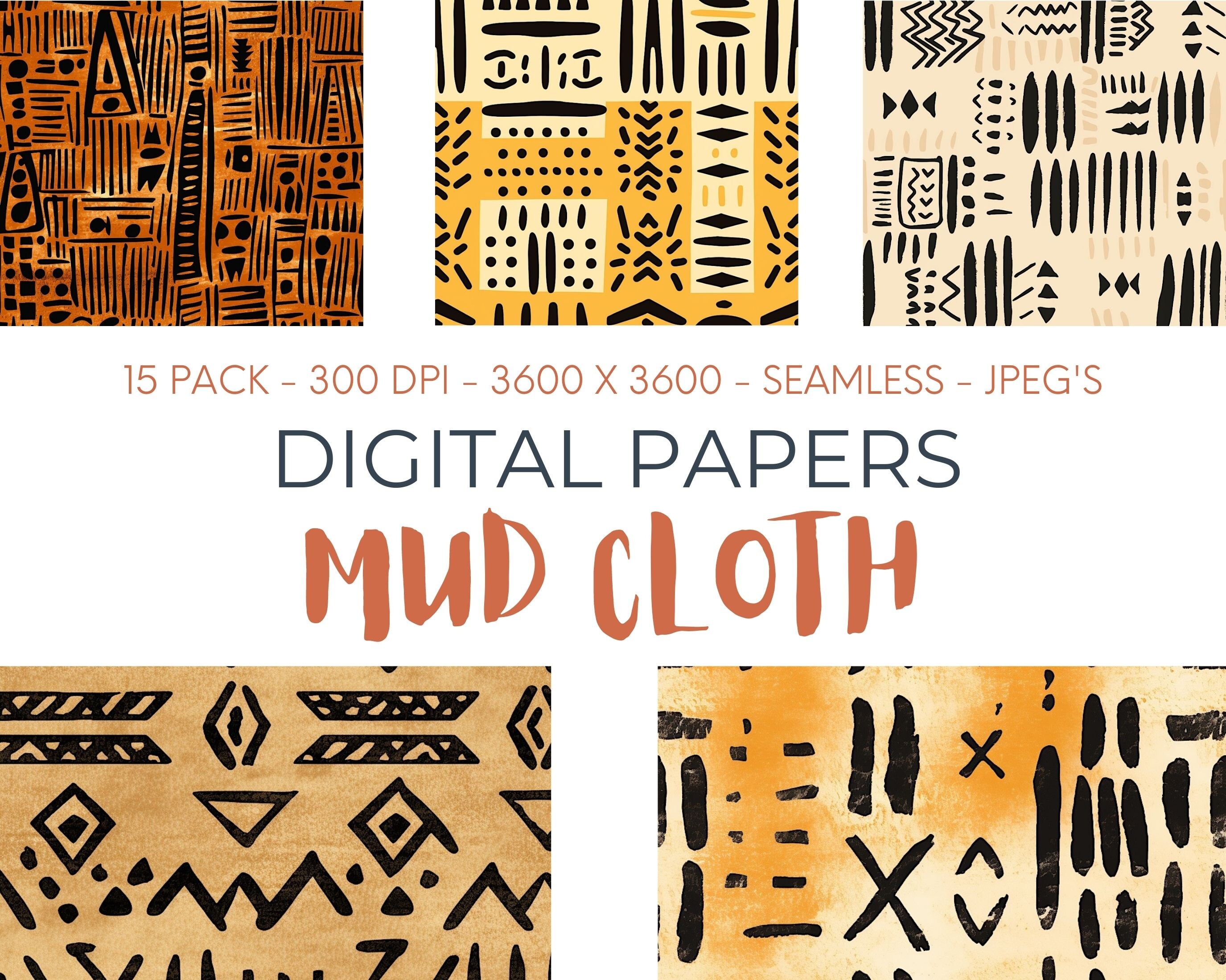 African Pattern Digital Paper Seamless Pattern for Download Mud Cloth ...