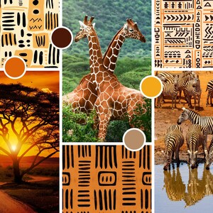 African Pattern Digital Paper Seamless Pattern for Download Mud Cloth ...