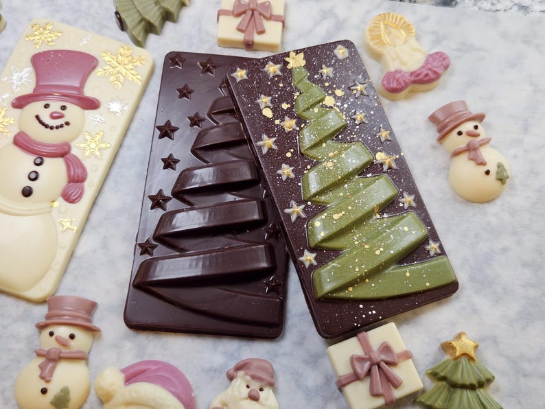 Handmade Fancy Chocolate Bar / Chocolate Bar With Filling / Decorated ...