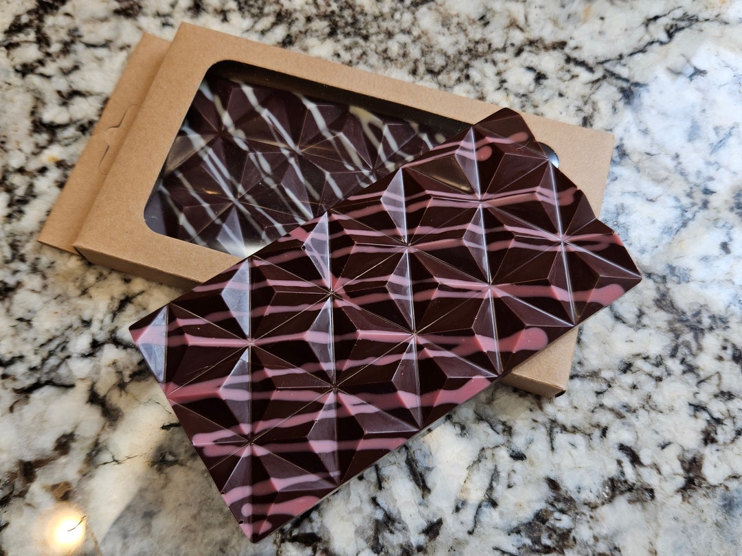 Handmade Fancy Chocolate Bar / Chocolate Bar With Filling / Decorated ...