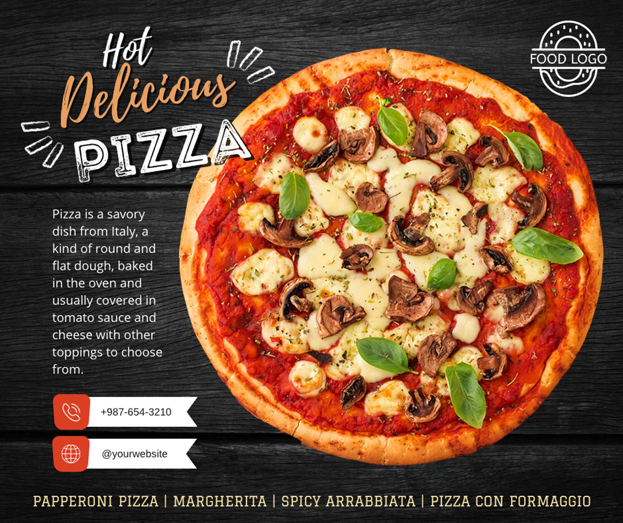 30 Food Canva Premium Editable Templates Collection - Etsy