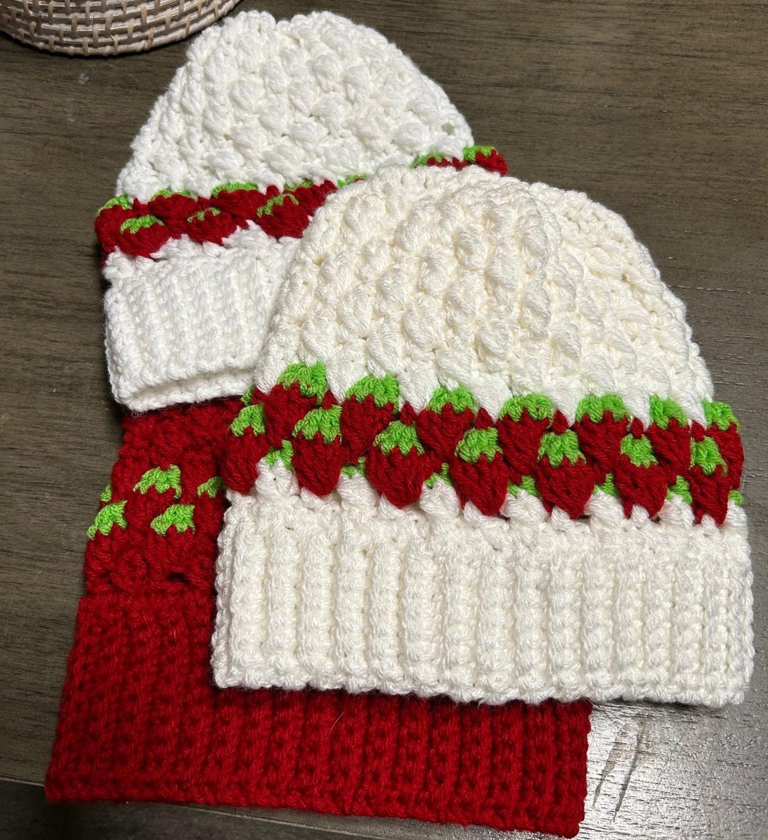 Made to Order!! Crochet Strawberry Hat - Etsy