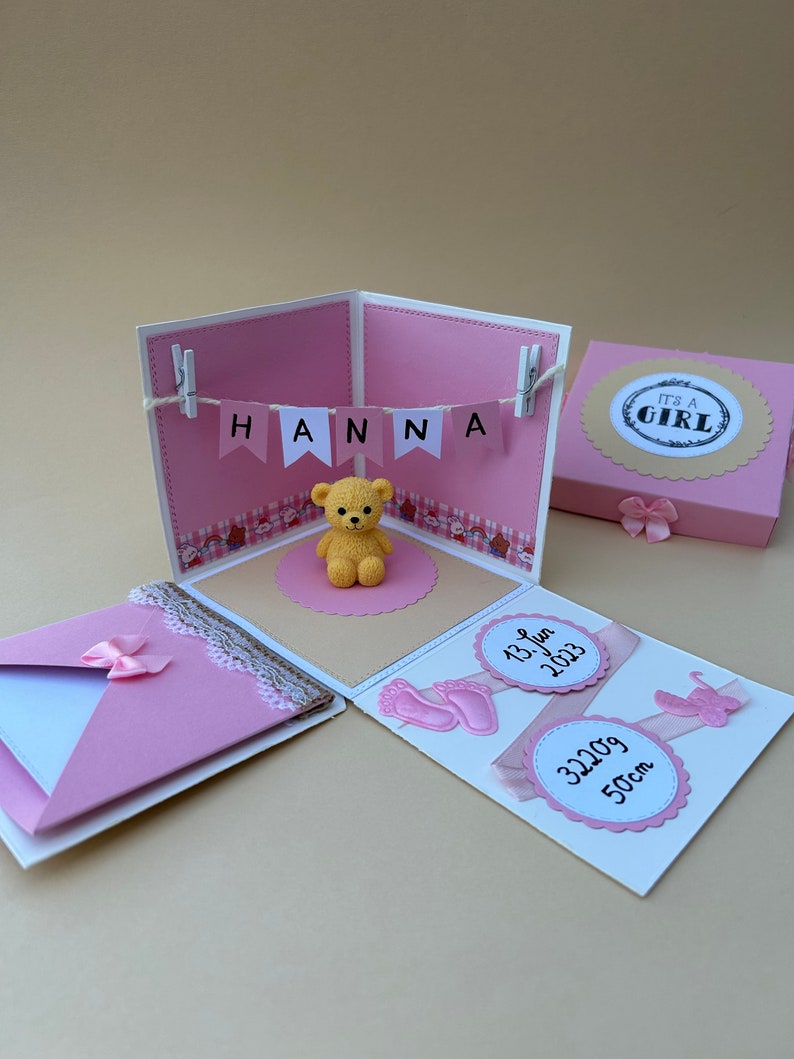 It's a GIRL Explosion Box, Gift Box, Gender Reveal, Baby Shower - Etsy