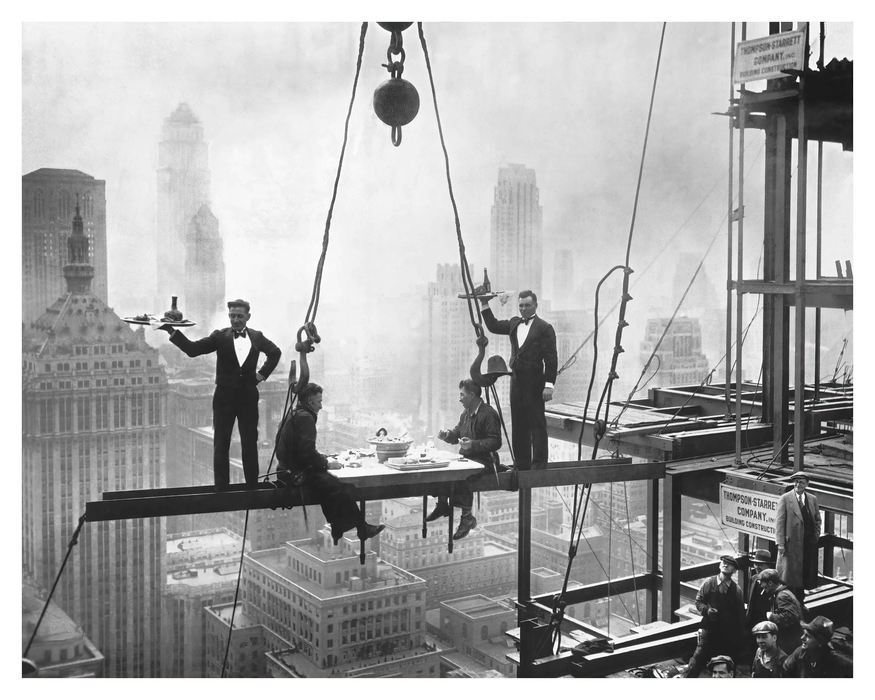 1930s Lunch at the Waldorf, Iron Workers Lunch on Steel Beam, Vintage ...