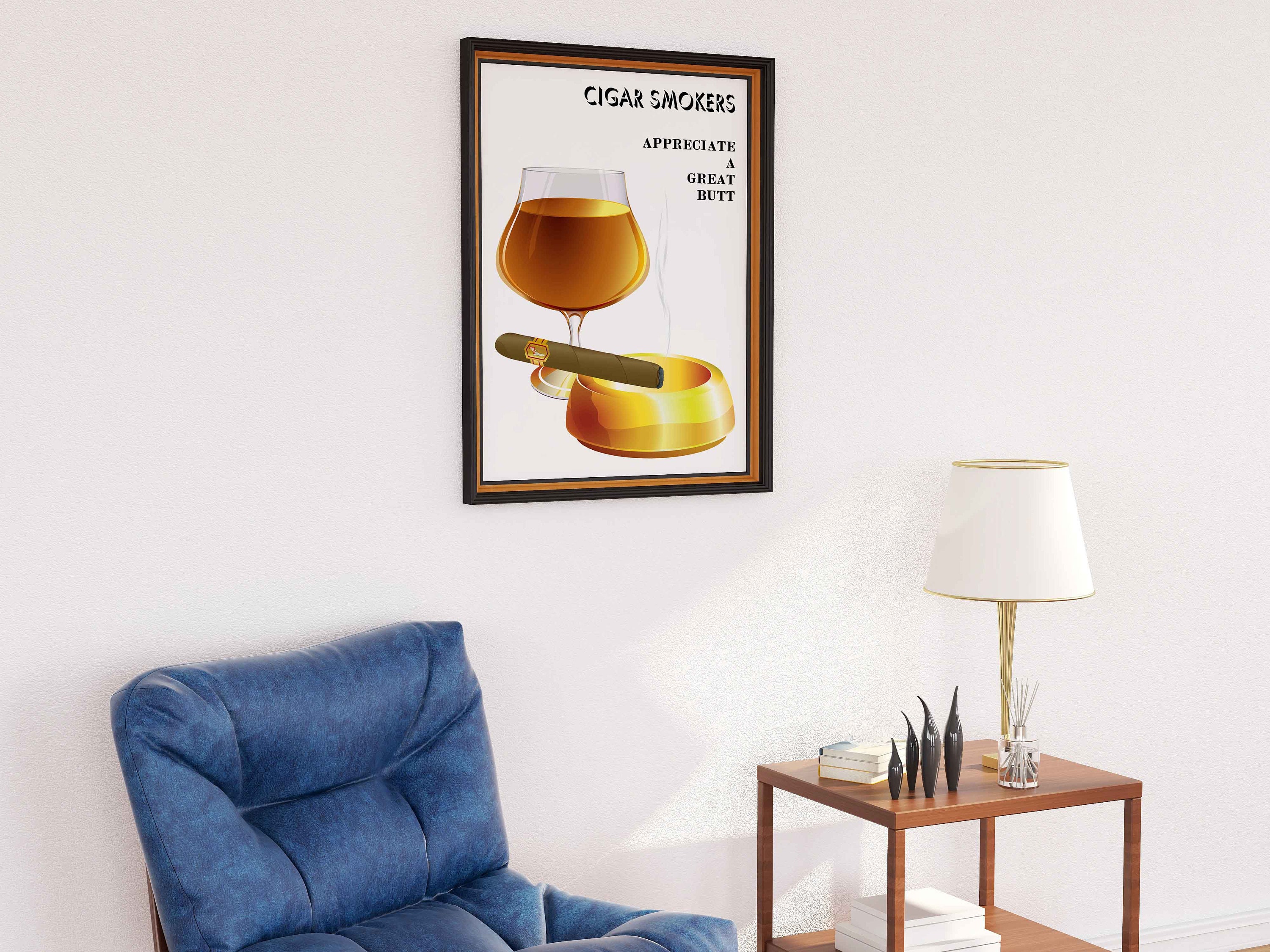 Funny Cigar Phrase, Cigar Smokers Gift, Man Cave Print, INSTANT ...