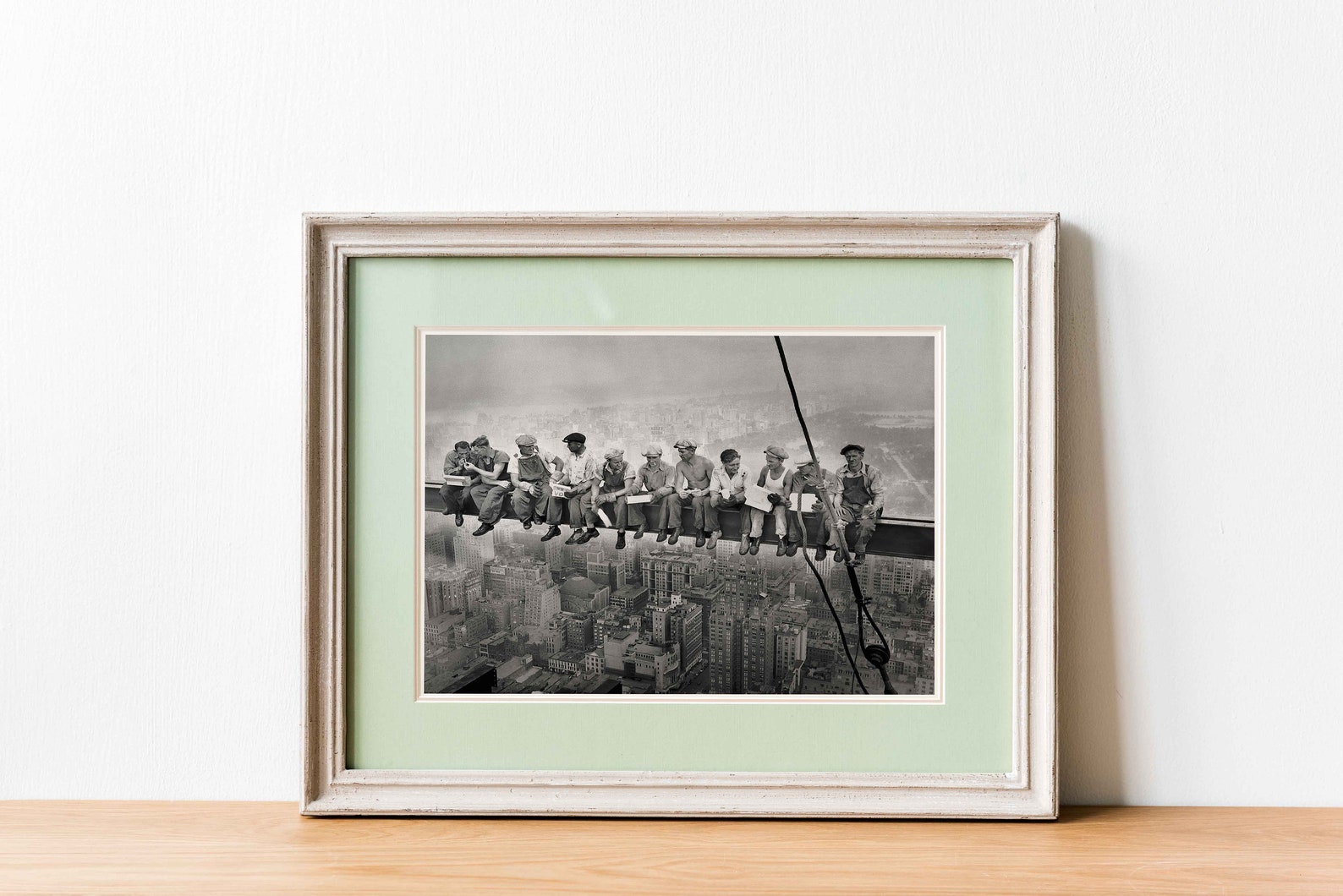 1930s NYC Iron Workers Lunch Atop Skyscraper Photo (digital Download ...
