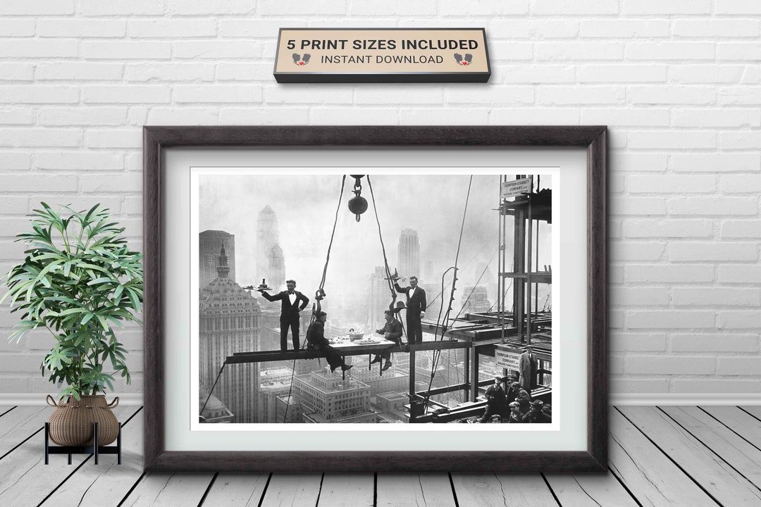 1930s Lunch at the Waldorf, Iron Workers Lunch on Steel Beam, Vintage ...