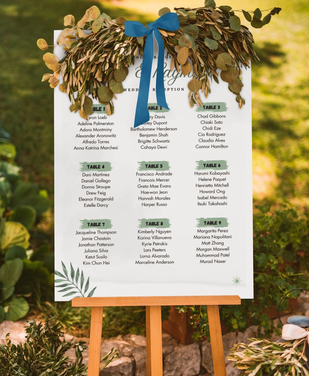 Digital Seating Chart Template | Editable Wedding Seating Plan ...