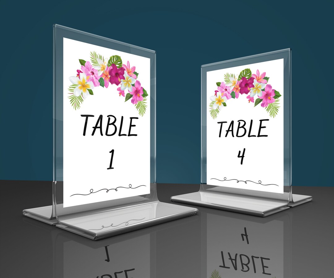 Wedding Table Number Template, Wedding Printable Template, Simple Table ...