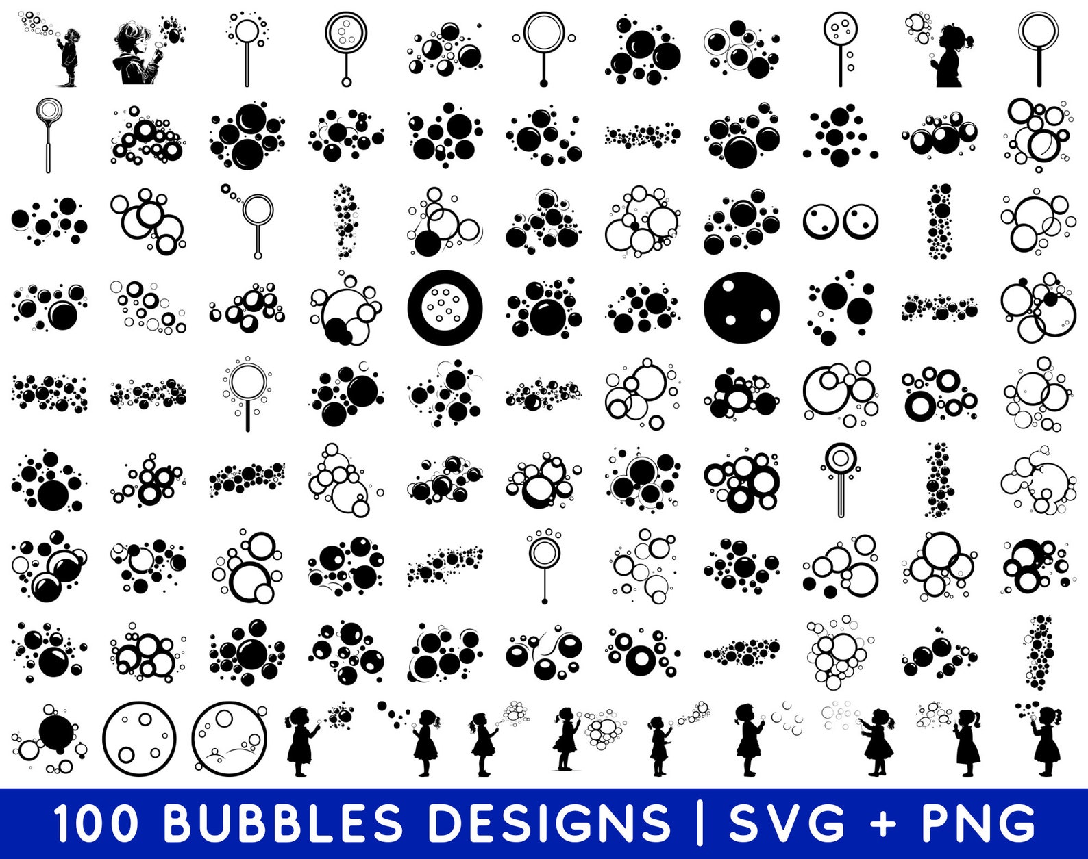 Bubbles SVG Bundle Bubbles PNG Bundle Bubbles Clipart Bubbles SVG Cut ...